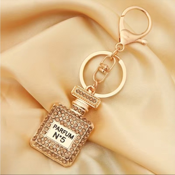 Accessories | New Rhinestone Perfume Bottle Keychain Bag Charm | Poshmark